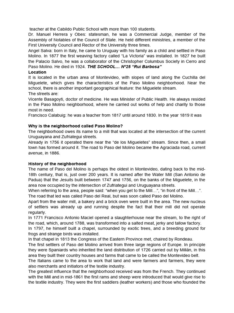 History of School 25 | PDF