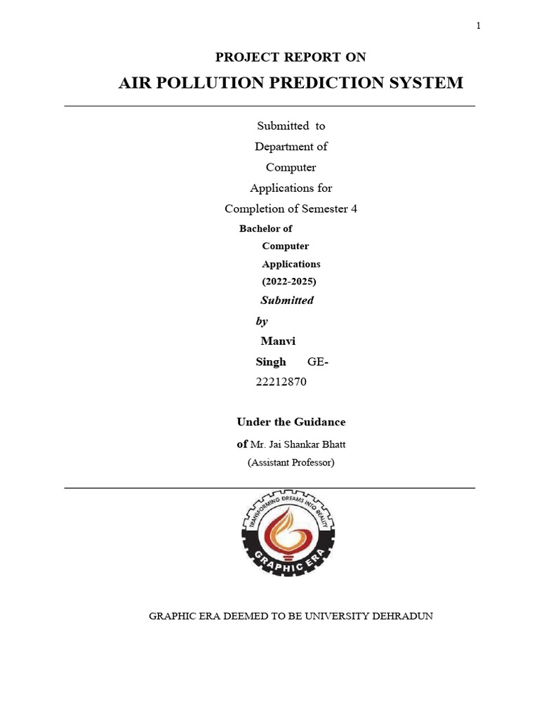 Air Report | PDF | Project Management | Air Pollution