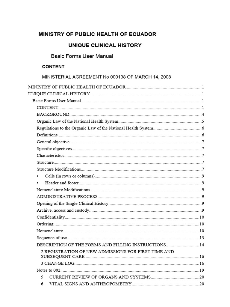 Basic Forms User Manual | PDF | Medical Record | Medicine