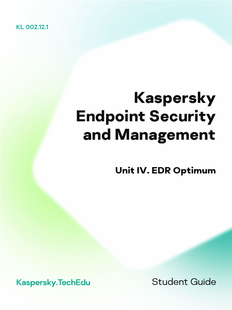 KL 002.12.1 KSC Kes Student Guide Unit4 en v0.6 | Download Free PDF | Computer Security | Security