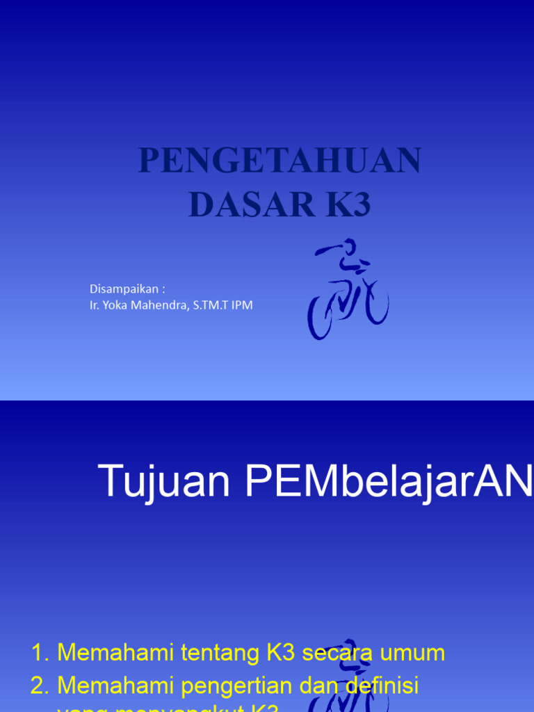 Pengetahuan Dasar K3 - RTH | PDF