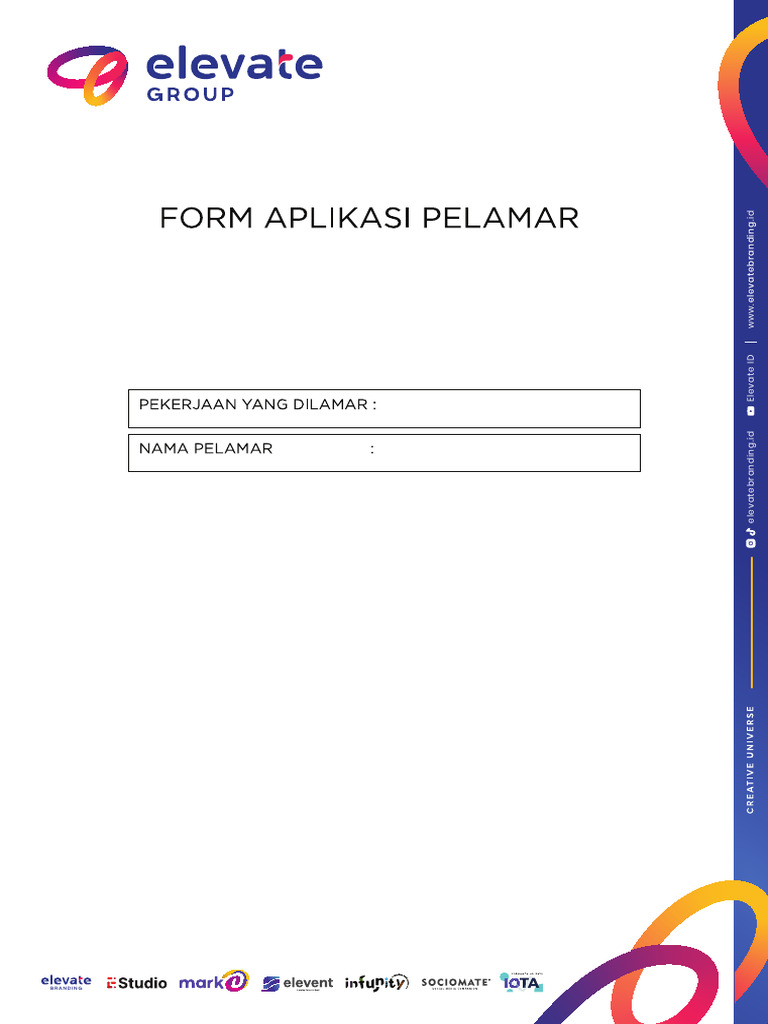 Desaign Form Pelamar | PDF | Business