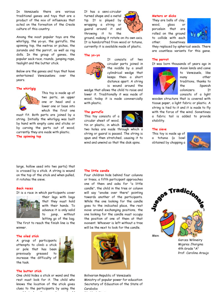 Triptych Traditional Games | PDF