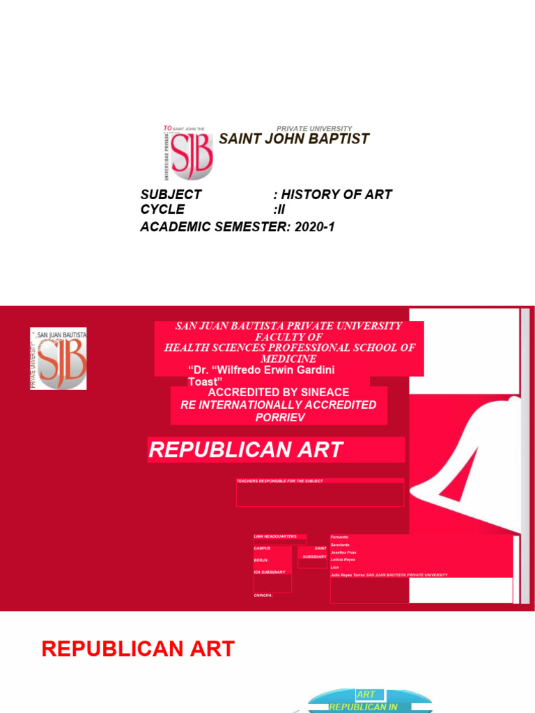 Republican Art in 19th Century Peru | PDF | Peru | Paintings