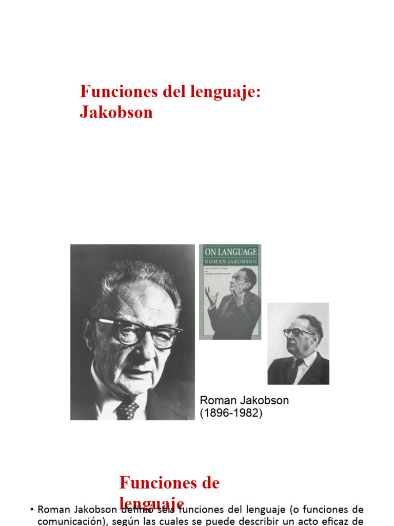 Funciones del lenguaje según Jakobson | PDF | Comunicación | Lingüística