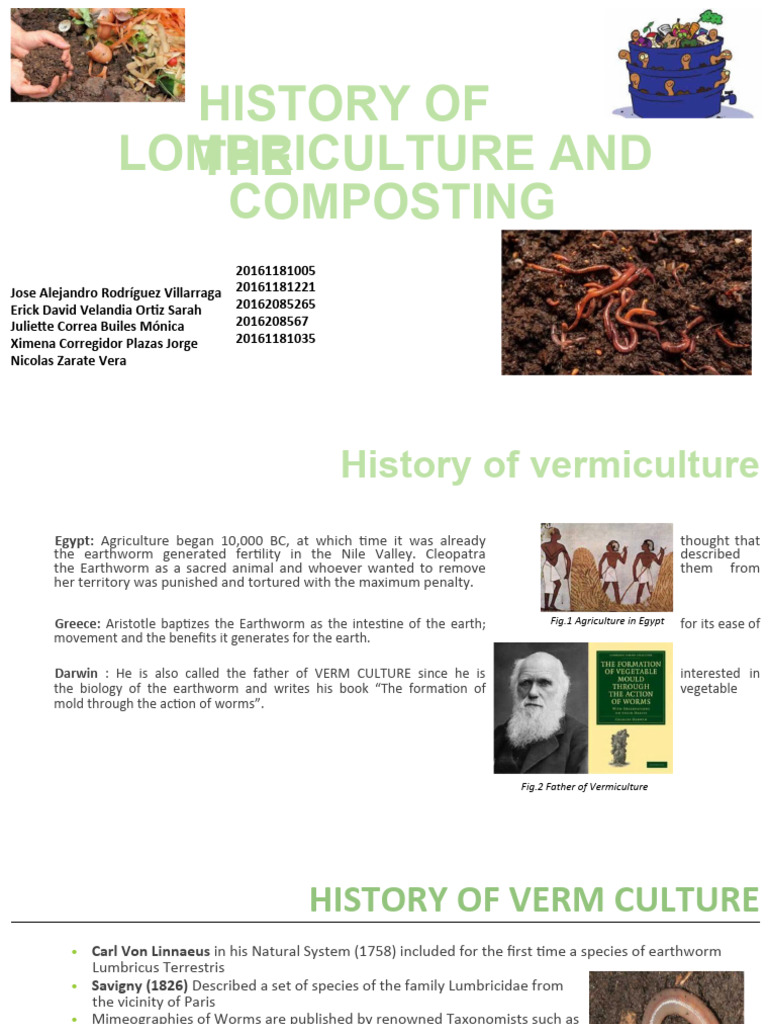 History of Vermiculture and Composting | PDF | Compost | Fertilizer