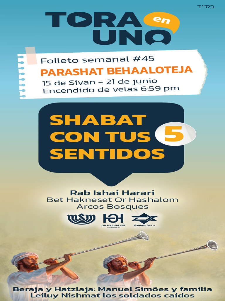 Tora en Uno - Behaaloteja | PDF | Tora | Mitzvá