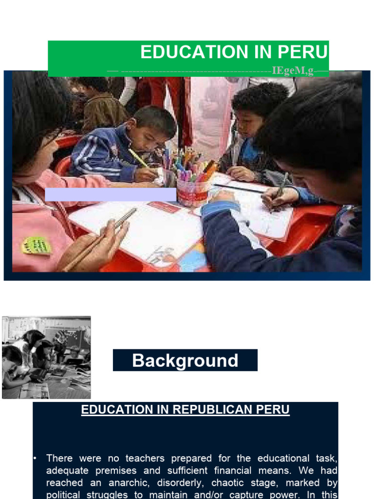Education in Peru | PDF | Teachers | Peru