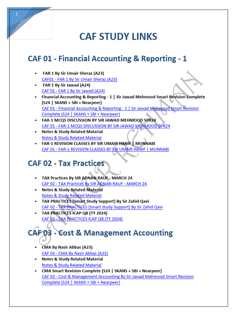 All-In-One PRC & CAF Study Links (UPDATED) | PDF | Economies ...