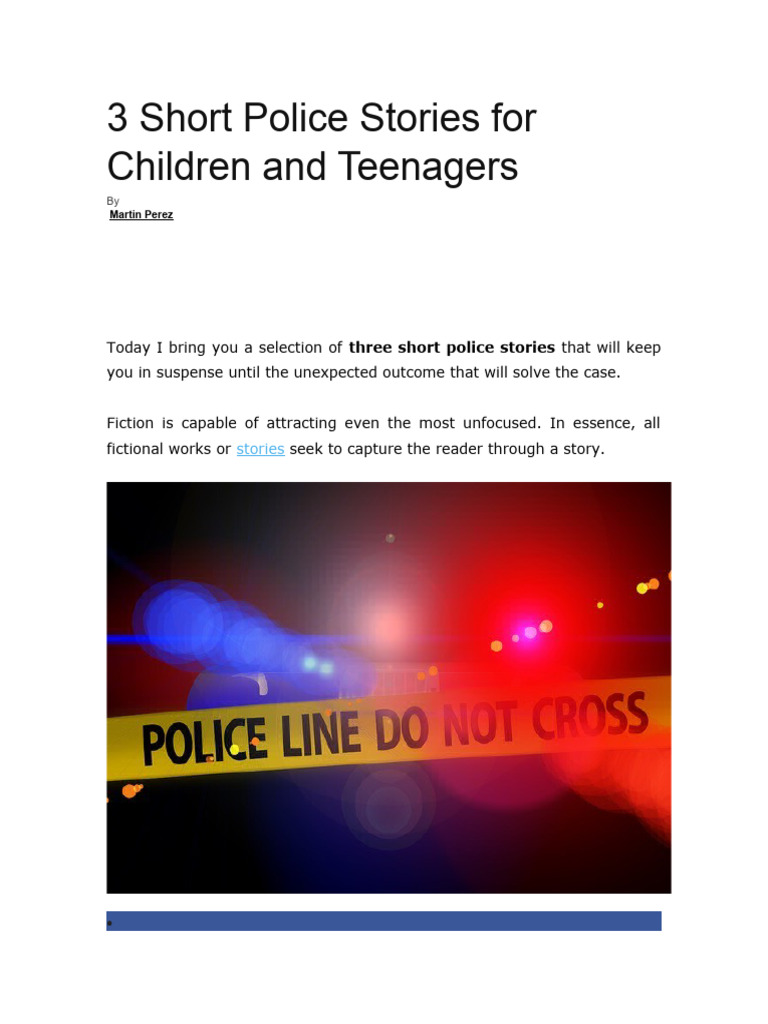 3 Short Police Stories For Children and Teenagers | PDF | Police