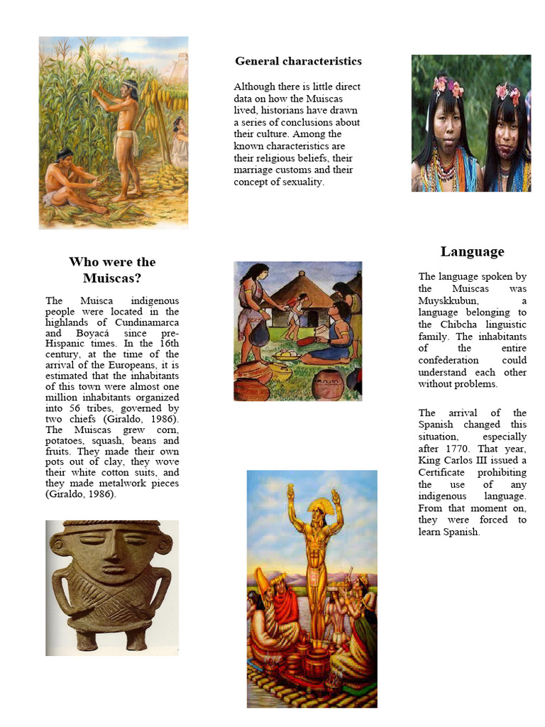 Muisca Culture Brochure | PDF | Culture Of The Americas | Indigenous ...