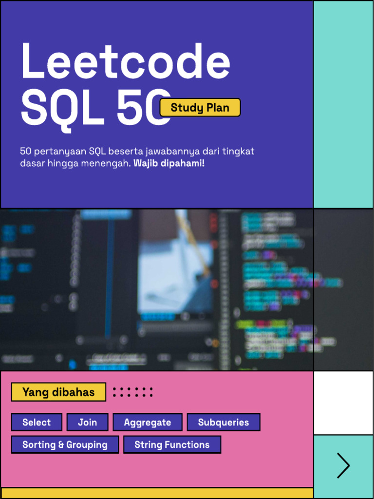 1) Leetcode SQL 50 Challenge | PDF | Data Management Software | Databases