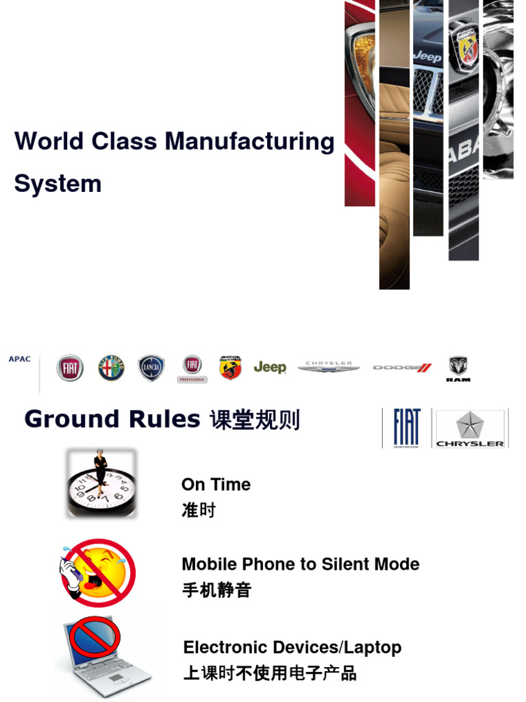 English - Chinese - World Class Manufacturing System - FIAT | PDF ...