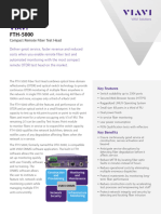 EXFO OTH-7000 Fiber Monitoring System | PDF | Optical Fiber | Decibel