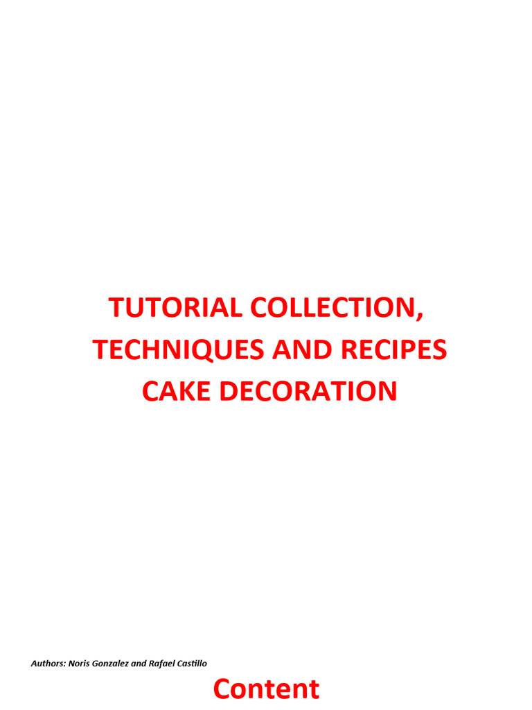 New Cake Decoration Techniques | PDF | Cakes | Icing (Food)
