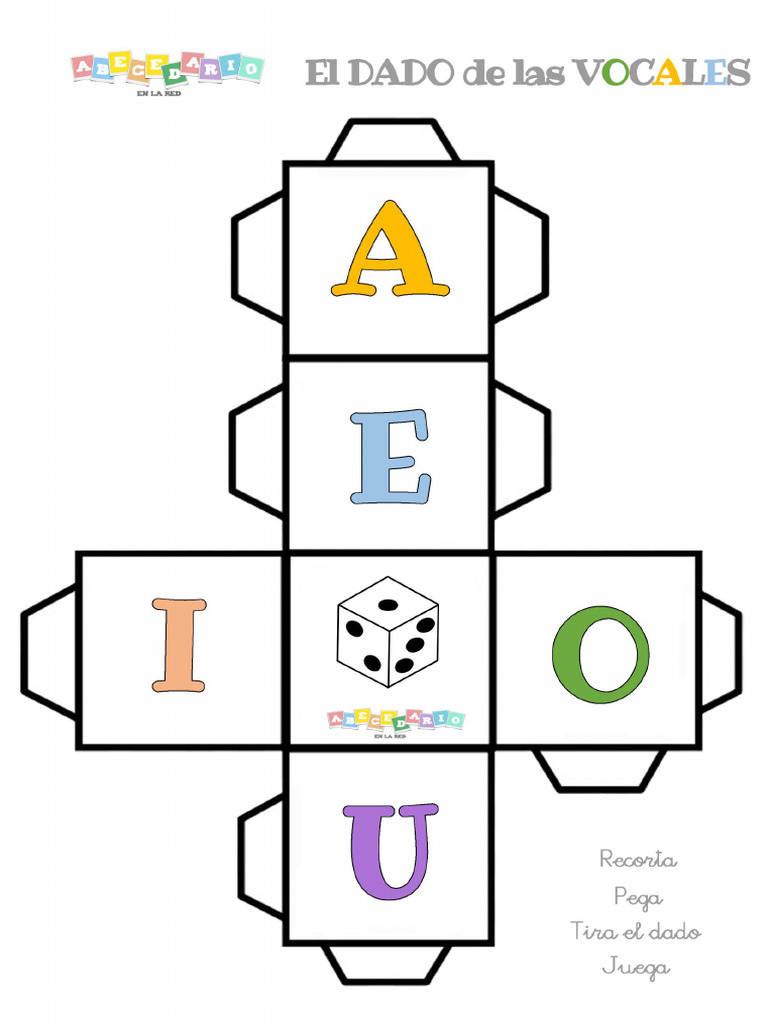 DADO VOCALES COLOR | PDF