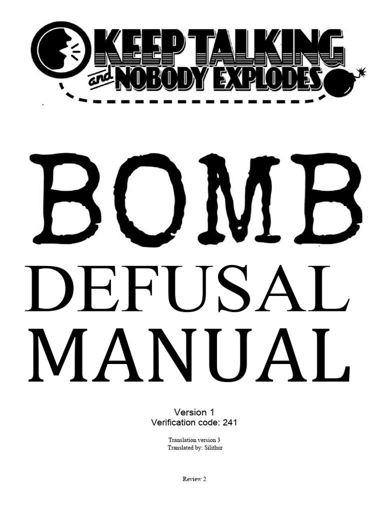 Bomb Defusal Manual Version 1 | PDF | Wire | Green
