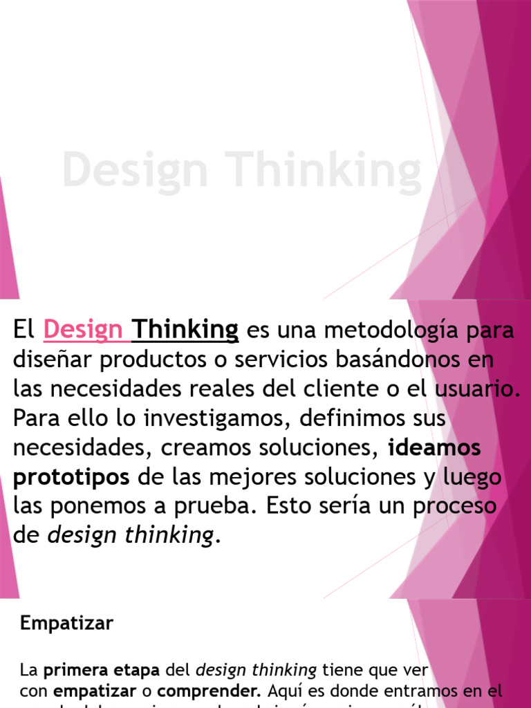 Design Thinking | PDF | El pensamiento de diseño
