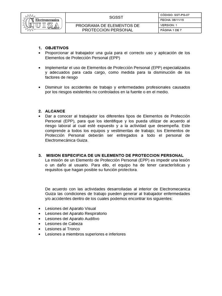 Programa de EPP | PDF | Medicina CLINICA | Especialidades Medicas