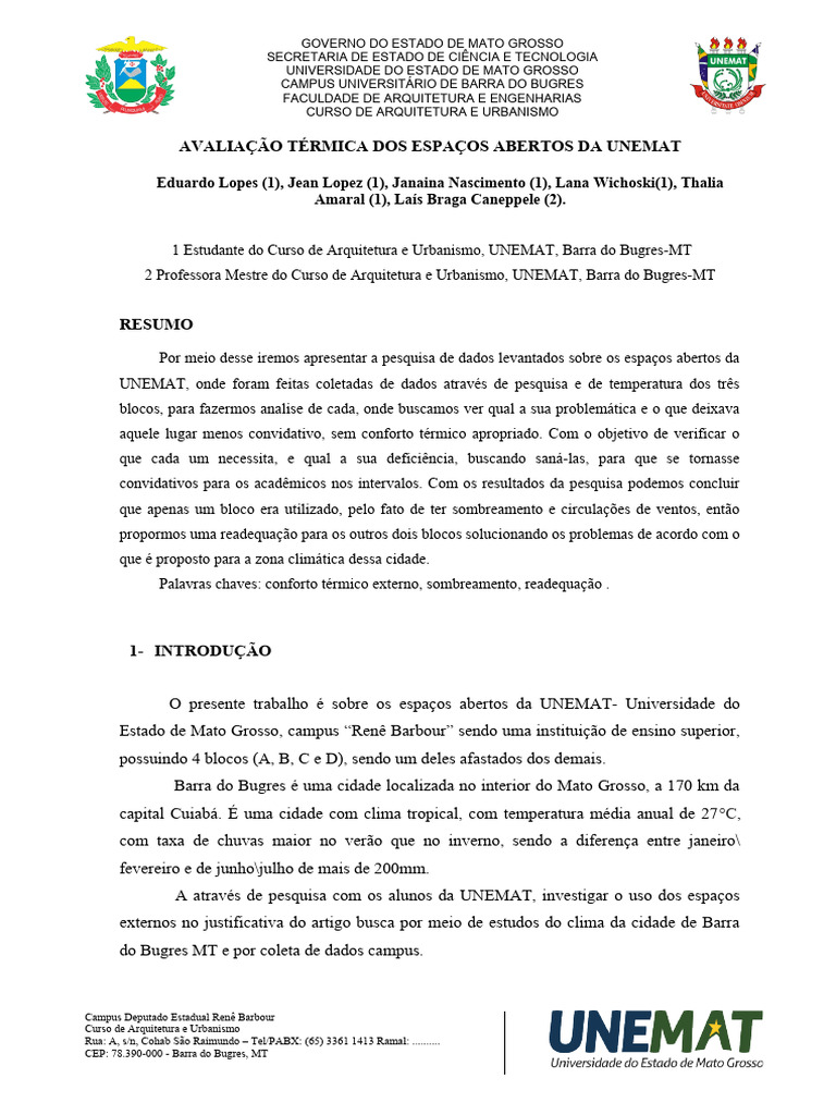 Artigo de Conforto Ambiental 01 | PDF | Umidade | Ambiente natural