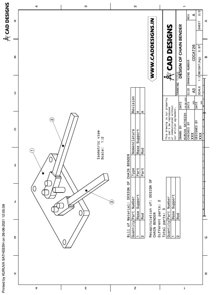 Mechanical Practice Drawing Sheets For AutoCAD CATIA NX SOLIDWORKS and ...