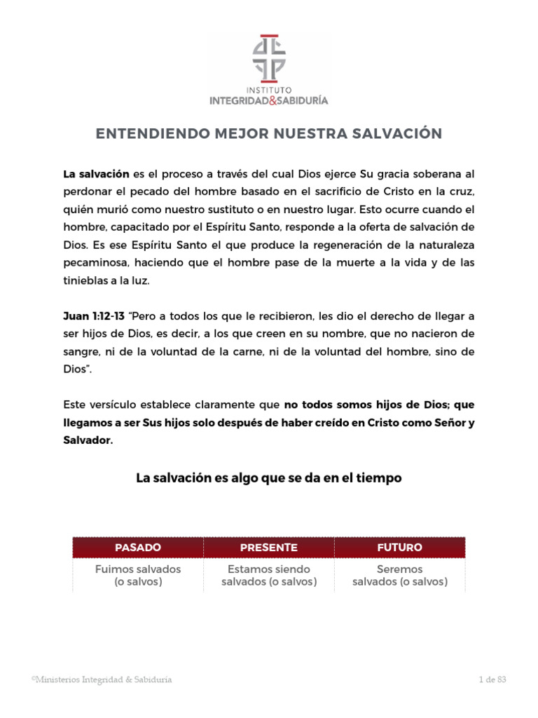 Discipulado II Material de Estudio | PDF | Cristo (título) | Salvación