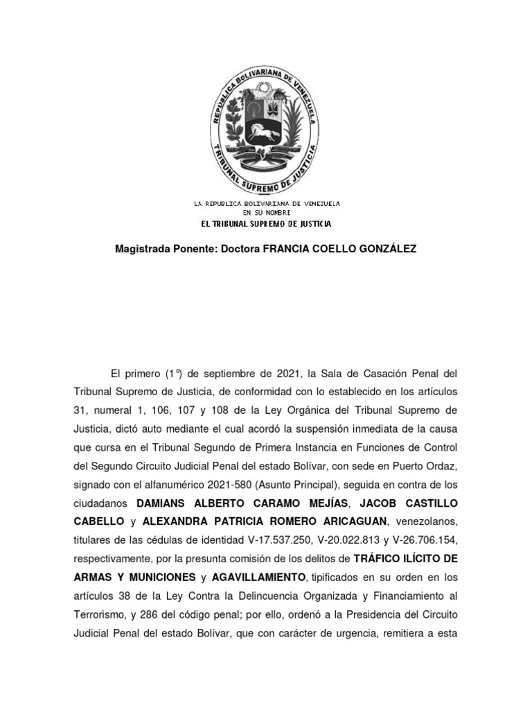 SCP Nro. 0134 15 10 2021 | PDF | Judicaturas | Debido al proceso