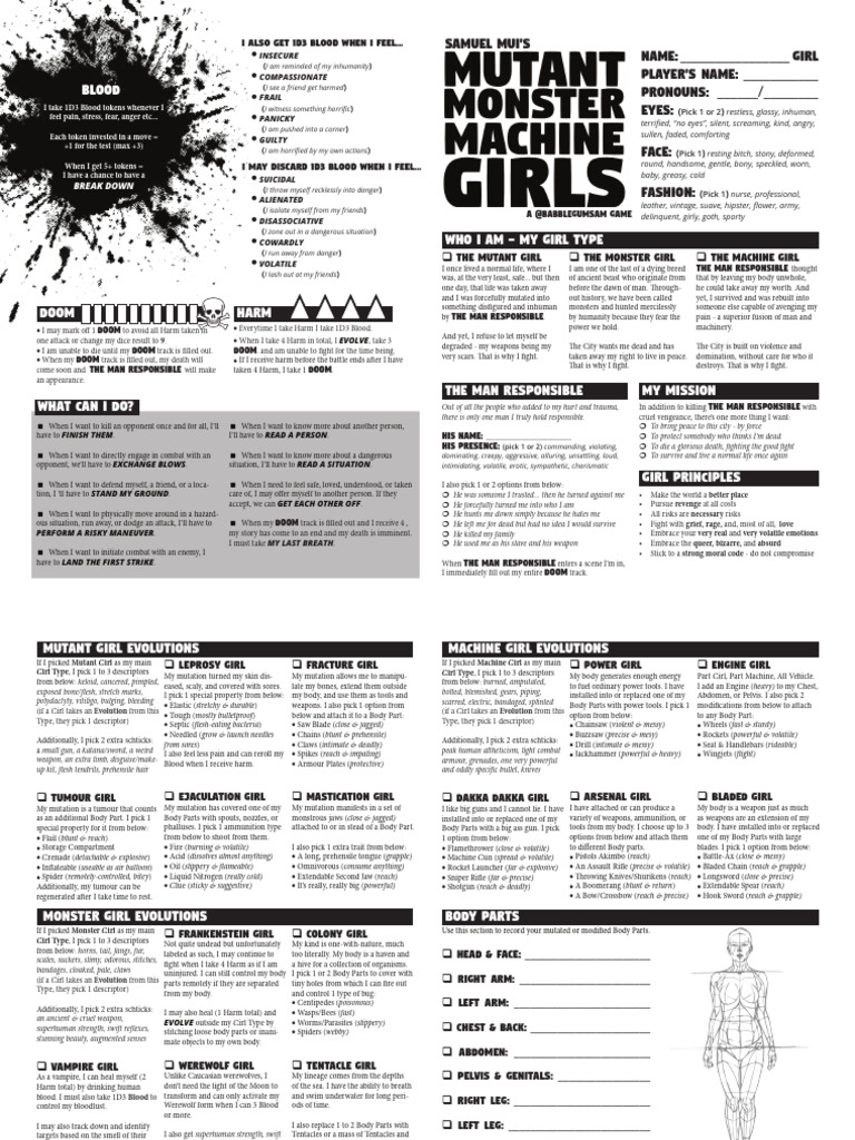 Character Sheets | PDF
