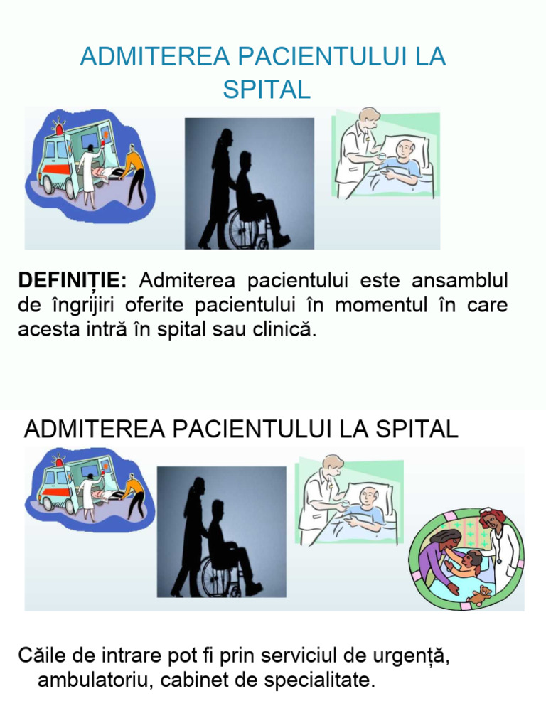 Admiterea Pacientului | PDF