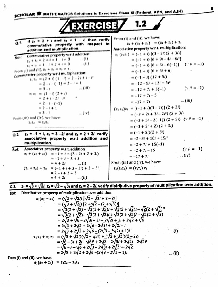 11th Maths 1.2,1.3 Solution | PDF