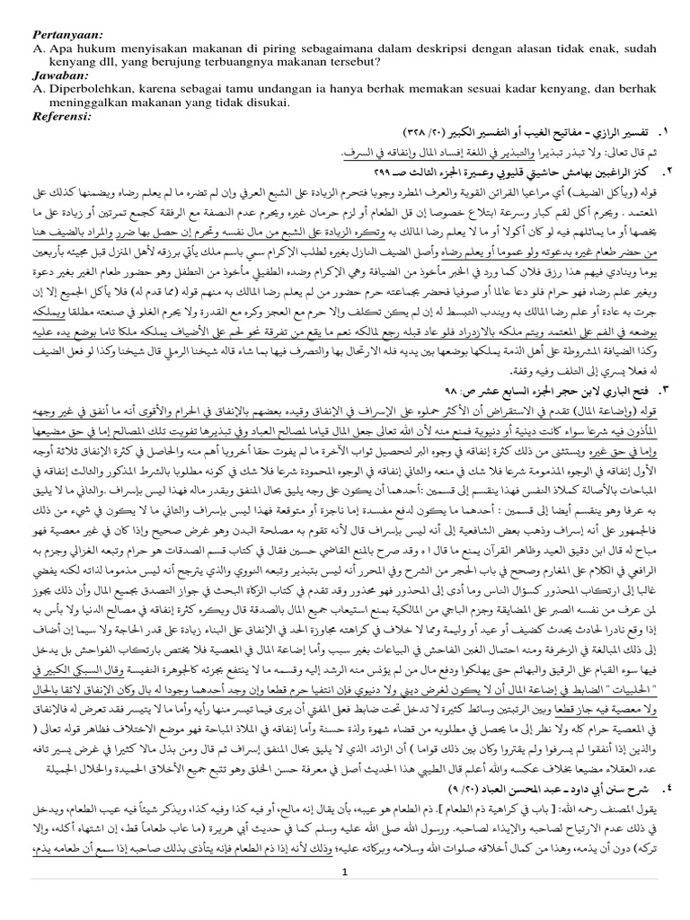 Sisa Makanan | PDF