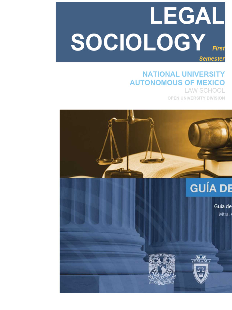 Legal Sociology Study Guide - UNAM | PDF | Sociology | Gender Studies
