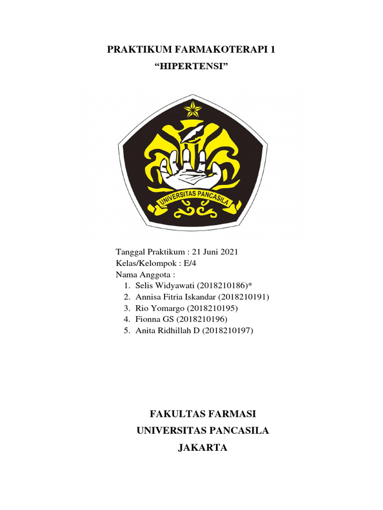 Praktikum Farmakoterapi Hipertensi | PDF | Pengembangan Diri ...