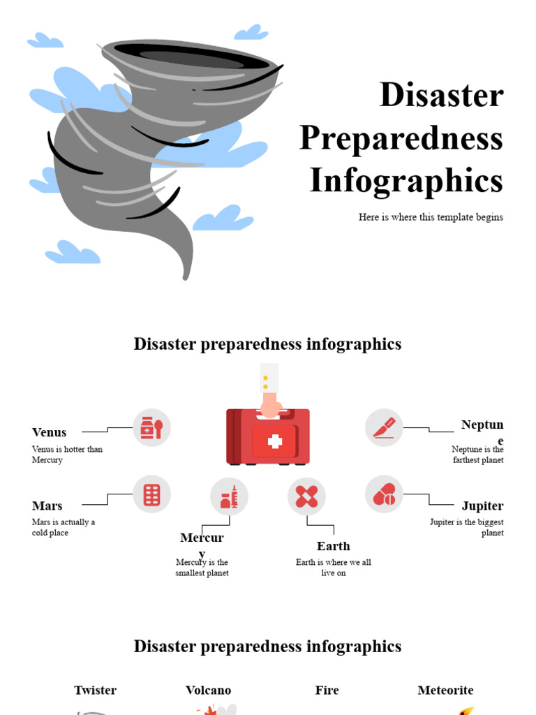Disaster Preparedness Infographics | PDF | Planets | Solar System