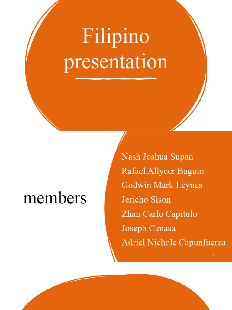 Filipino Presentation For PG 41 | PDF