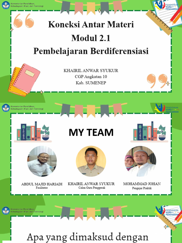Koneksi Antar Materi Modul 2 1 | PDF