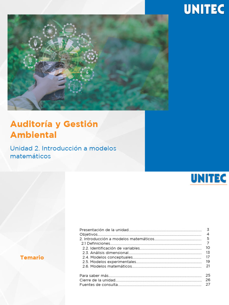 Unidad 2 Introducción A Modelos Matemáticos | PDF | Experimentar ...