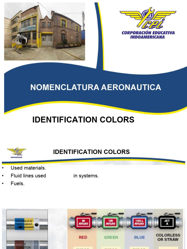 Identification Colors For Aircraft | PDF | Pipe (Fluid Conveyance) | Color