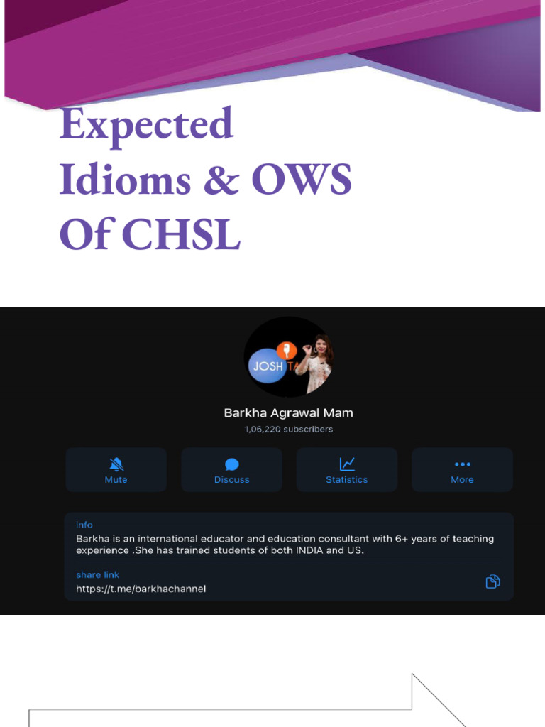 Class Marathon Idioms - Ows | PDF