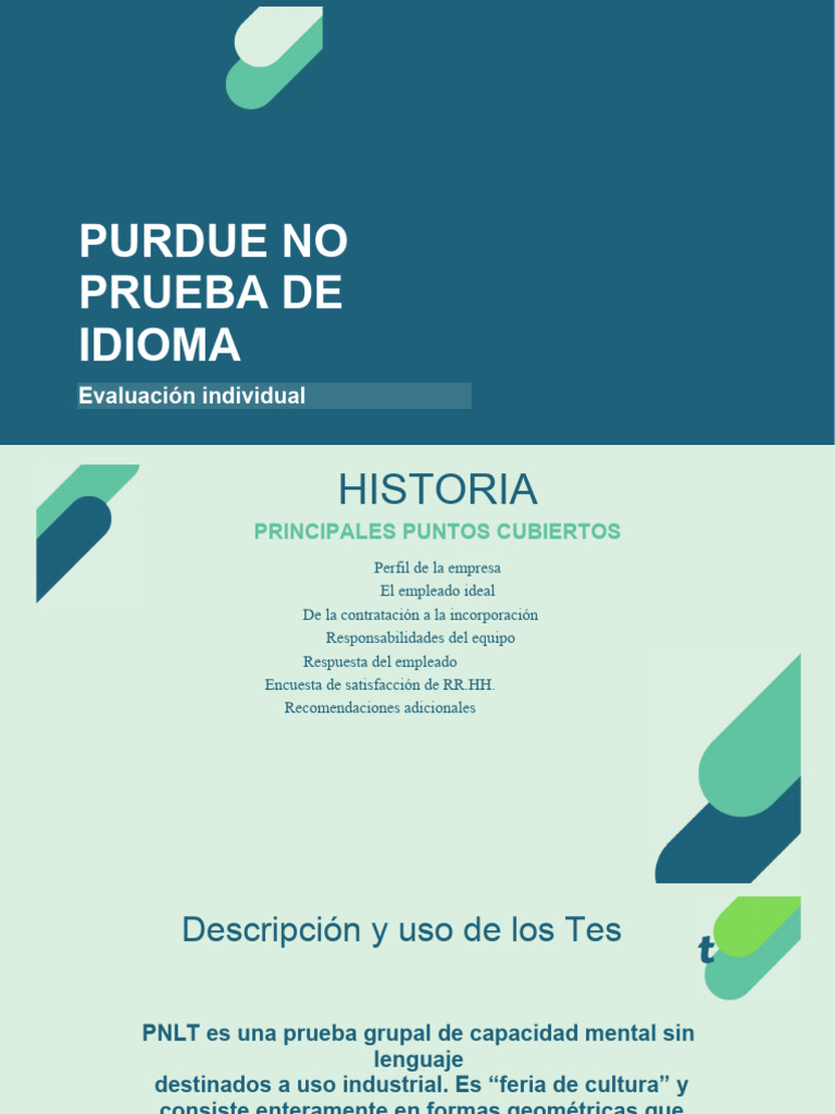 Prueba de Purdue Que No Es de Idiomas | PDF