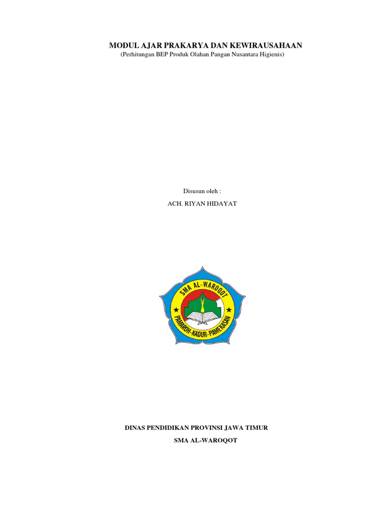 Perhitungan BEP Produk Olahan Pangan | PDF