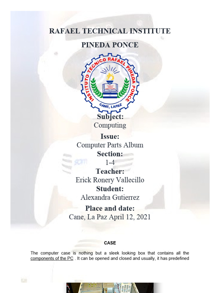 Album Parts of The Computer | PDF | Random Access Memory | Computer Hardware