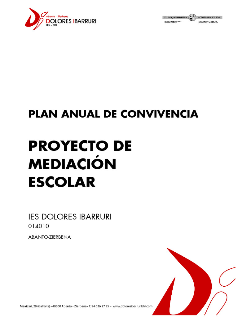 Proyecto de Mediación Escolar 11 12 | PDF | Mediación