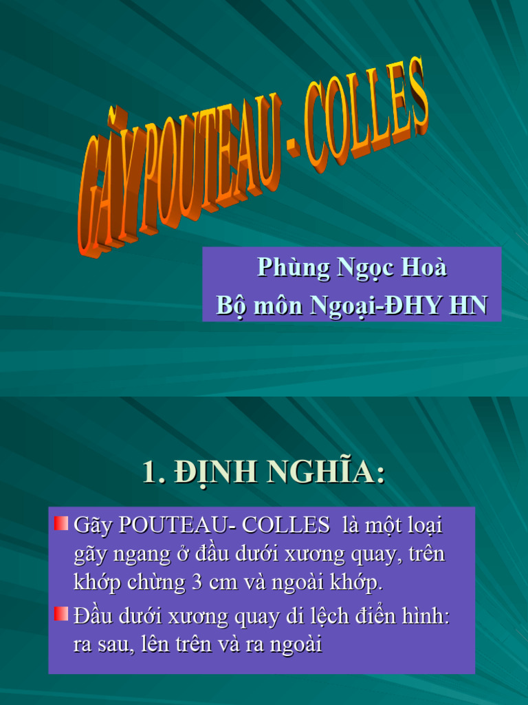 G y Pouteau - Colles | PDF