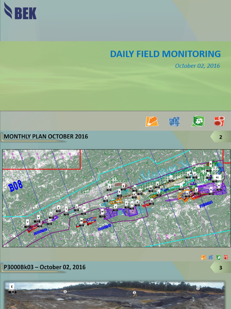 Daily Field Monitoring Report - Oct 2016 | PDF | Mining | Earth Sciences
