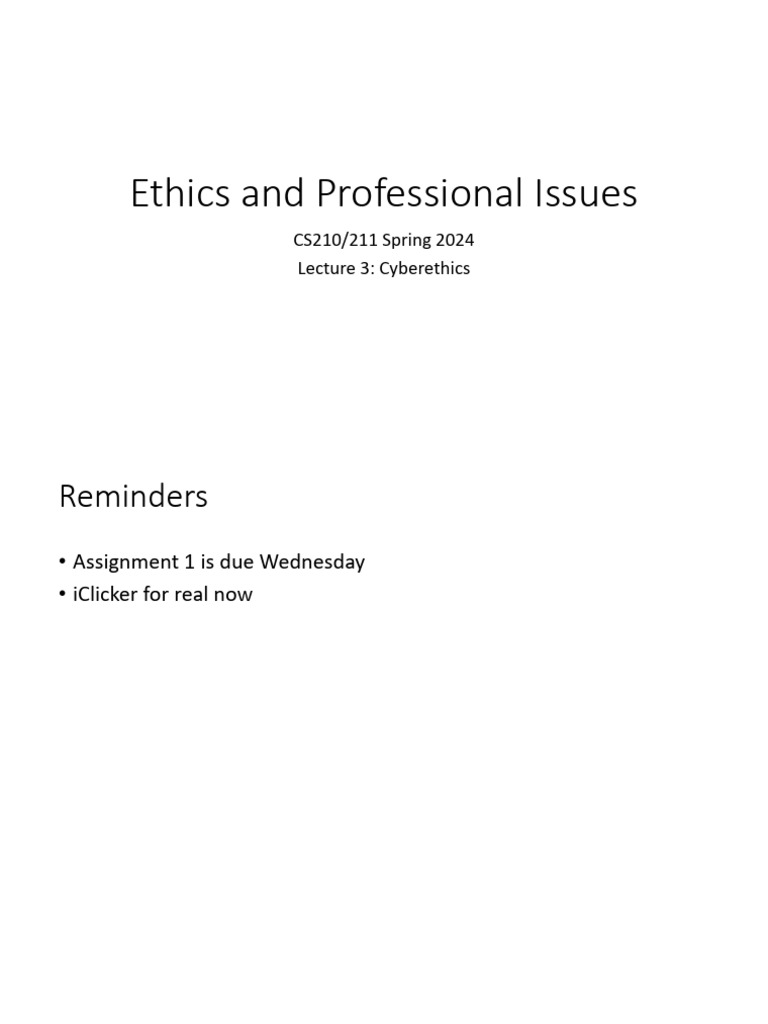 Lecture3 Cyberethics | PDF | Relativism | Morality