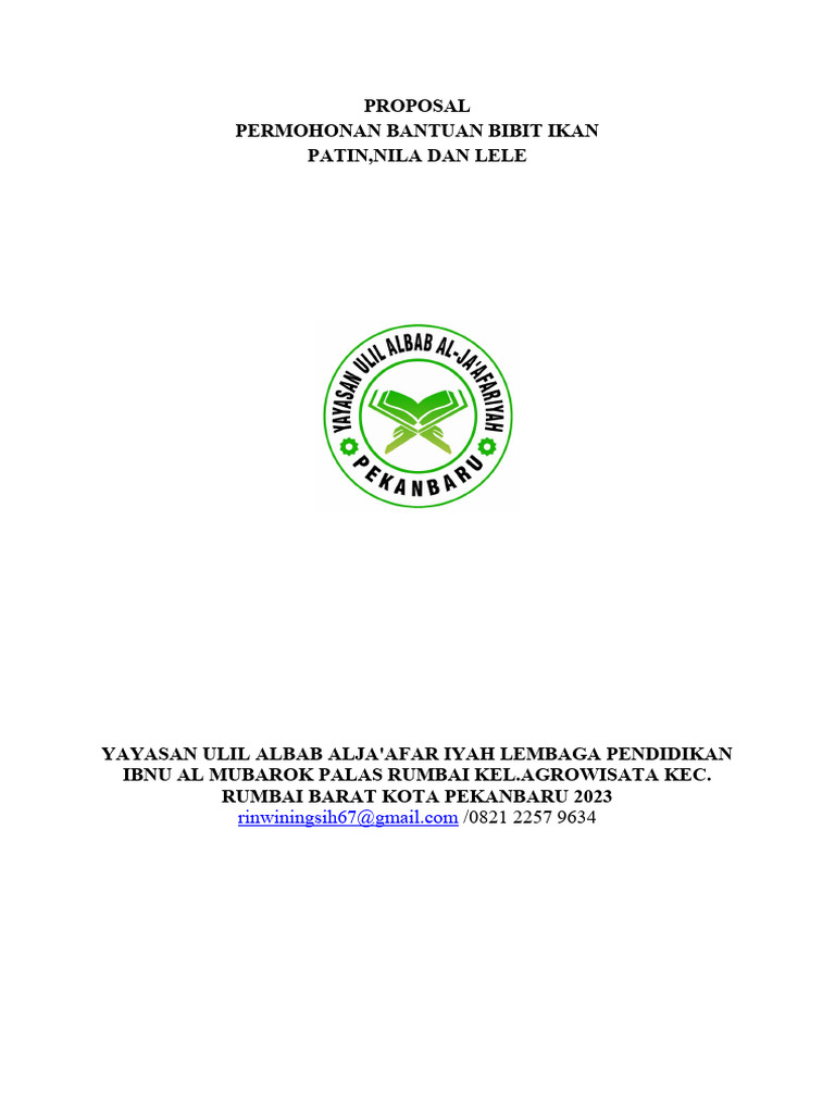 Proposal Perikanan 2023 | PDF