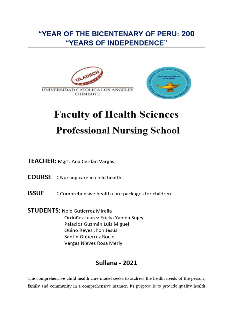 Comprehensive Child Care Packages | PDF | Preterm Birth | Infants
