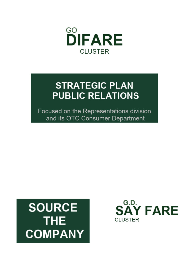 Difare Public Relations Strategic Plan | PDF | Swot Analysis | Over The ...