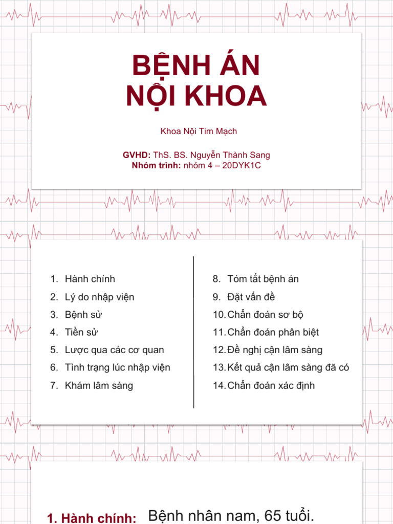 1. Bệnh Án Rung Nhĩ Finale | PDF